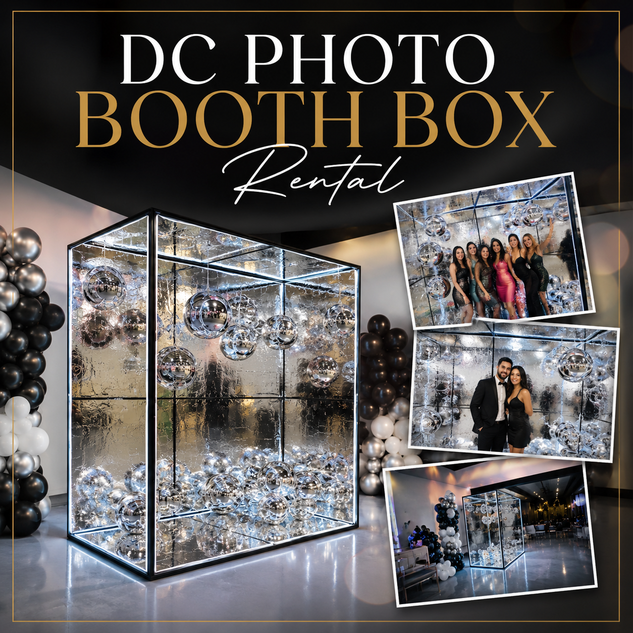 DC Mirror Photo Booth Box Rental - Electric Events DC